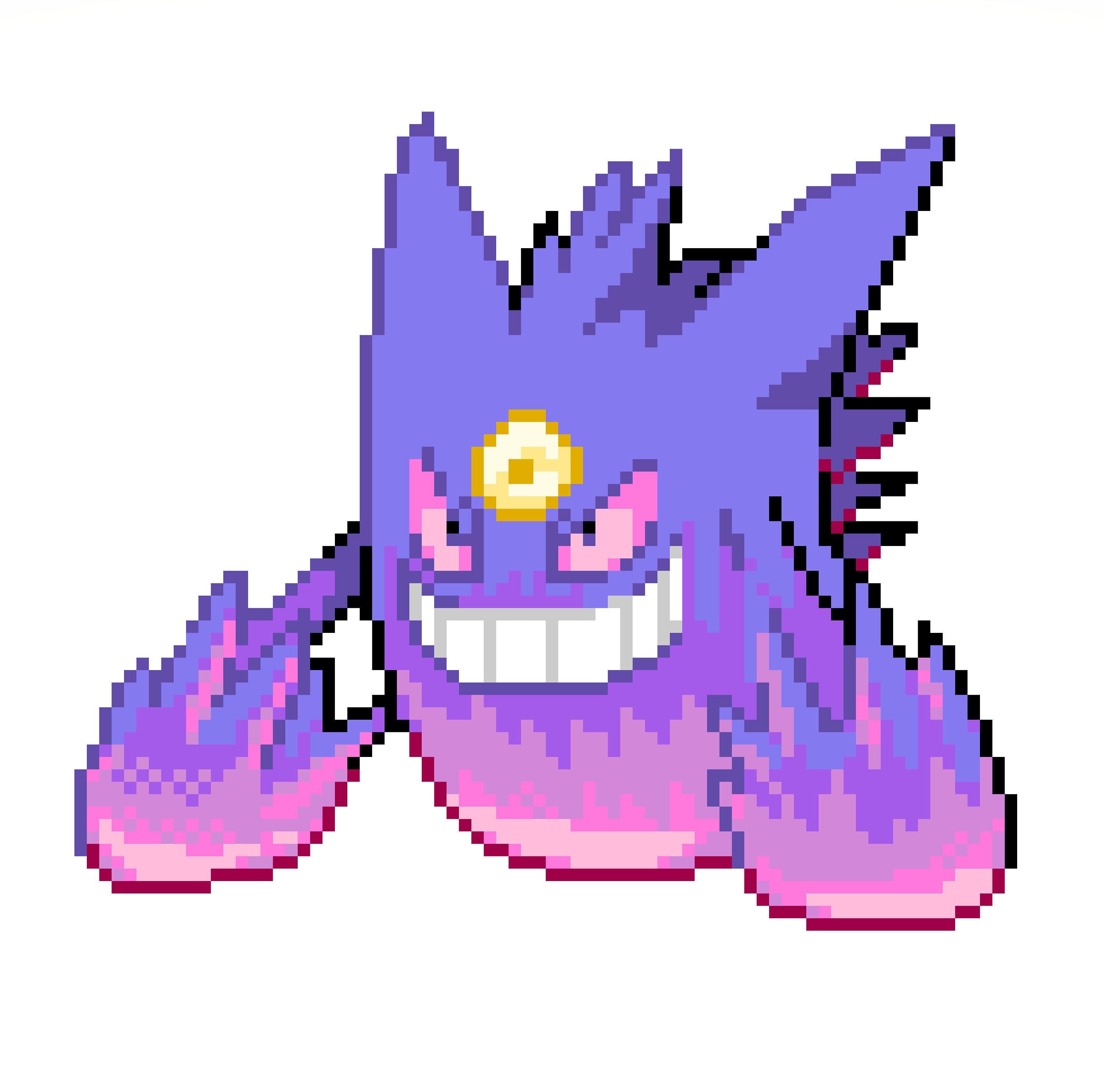 Mega Gengar Pixel Art - Etsy