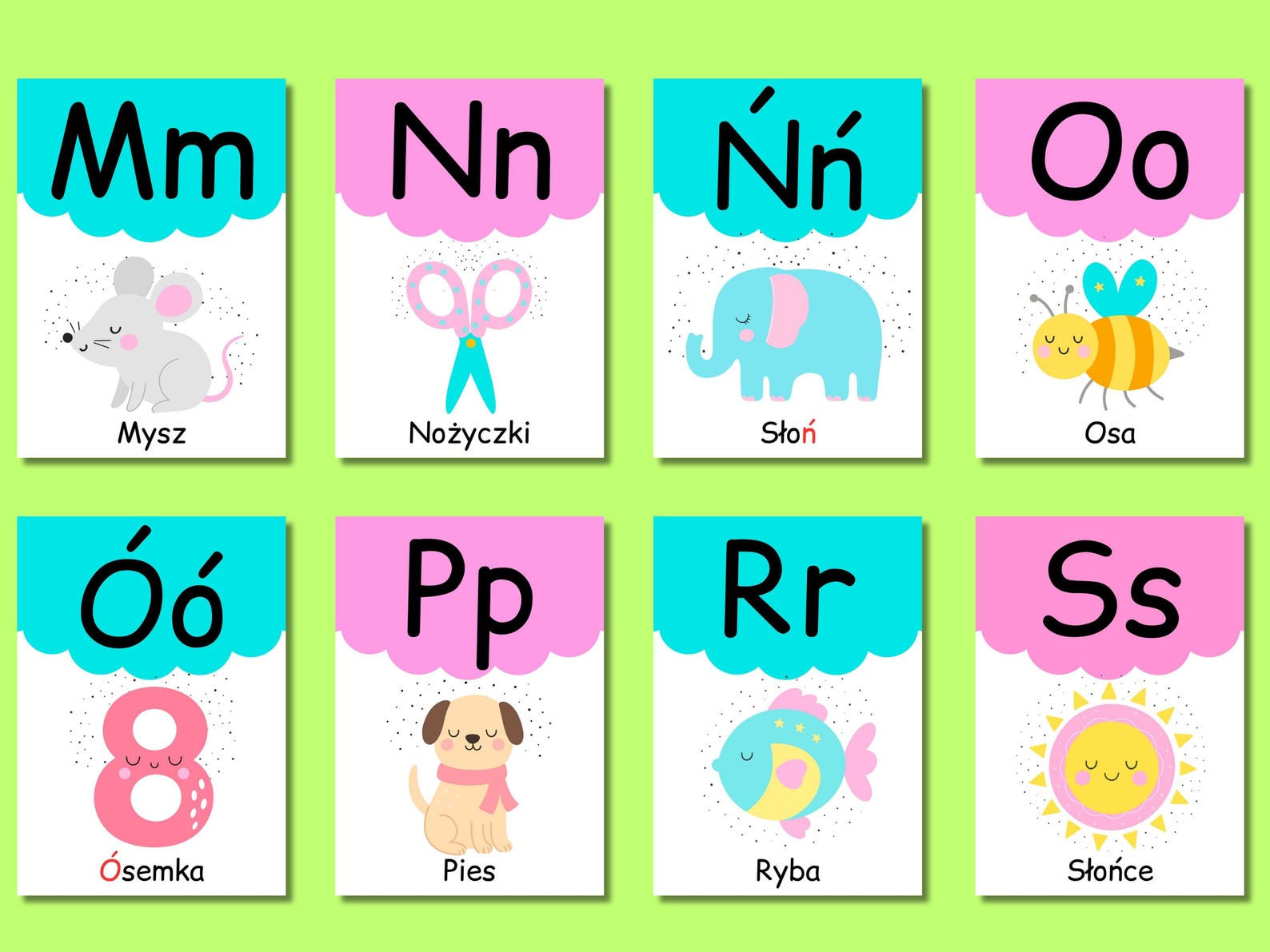 Polish Alphabet Printable - A4 PDF | Educational Flashcards for Kids ...
