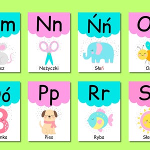 Polish Alphabet Printable - A4 PDF | Educational Flashcards for Kids ...
