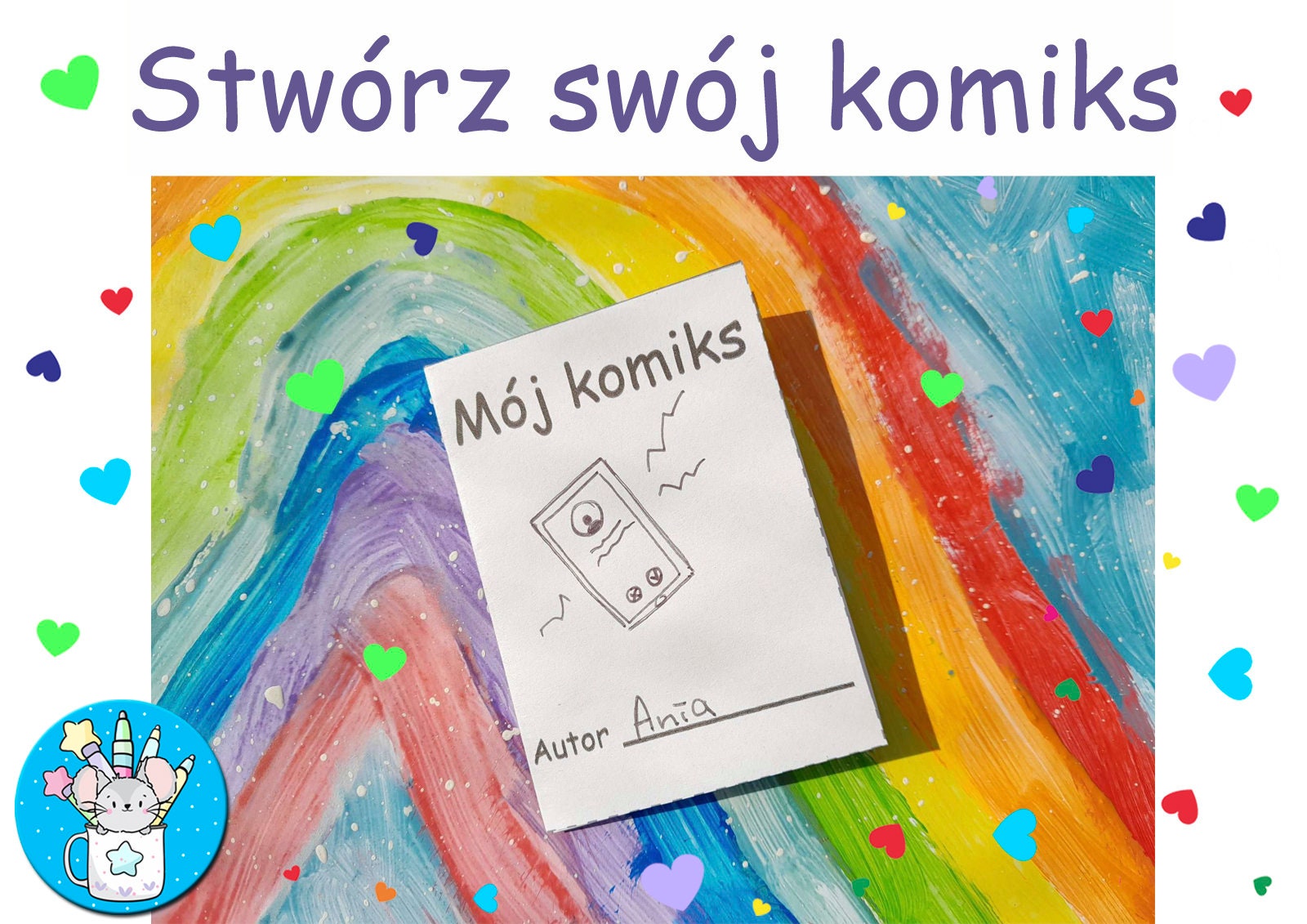 Komiks Dla Dzieci | Polish Printables for Kids | Comic Template ...