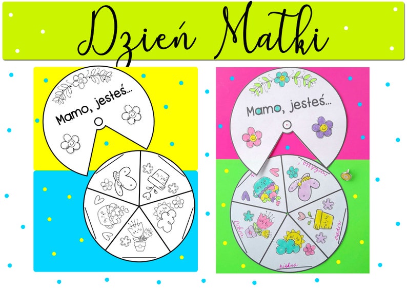 Dzień Matki Praca Plastyczna Dla Dzieci | Materiały Do Druku | Mother's ...