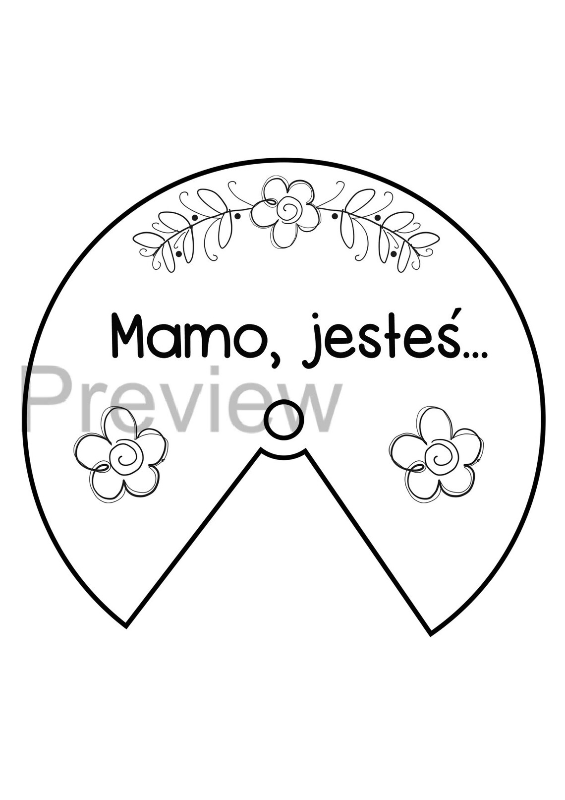 Dzień Matki Praca Plastyczna Dla Dzieci Materiały Do Druku Mother's Day ...