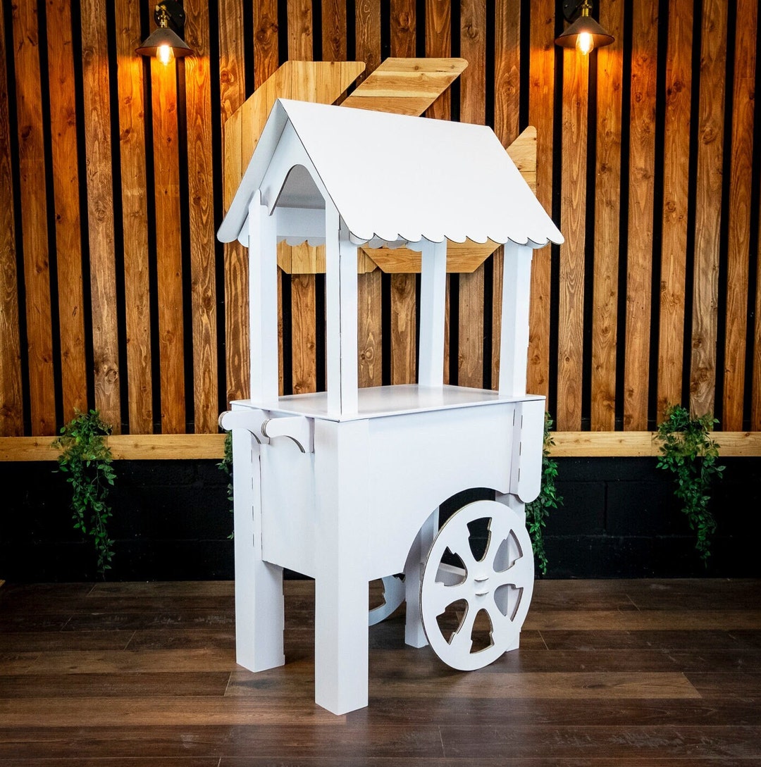 Candy Cart Large 5.5ft Cake Stand Mini Bar Gloss White - Etsy UK