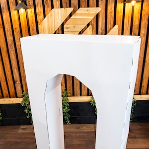 6FT White Cardboard Wedding Arch: Reusable Photo Backdrop - Etsy
