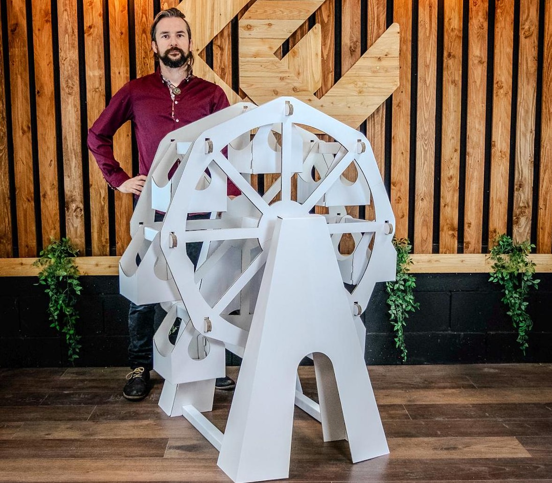 4FT White Cardboard Ferris Wheel: Party Display & Centerpiece - Etsy