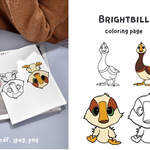 Brightbill Coloring Page for Kids - Etsy