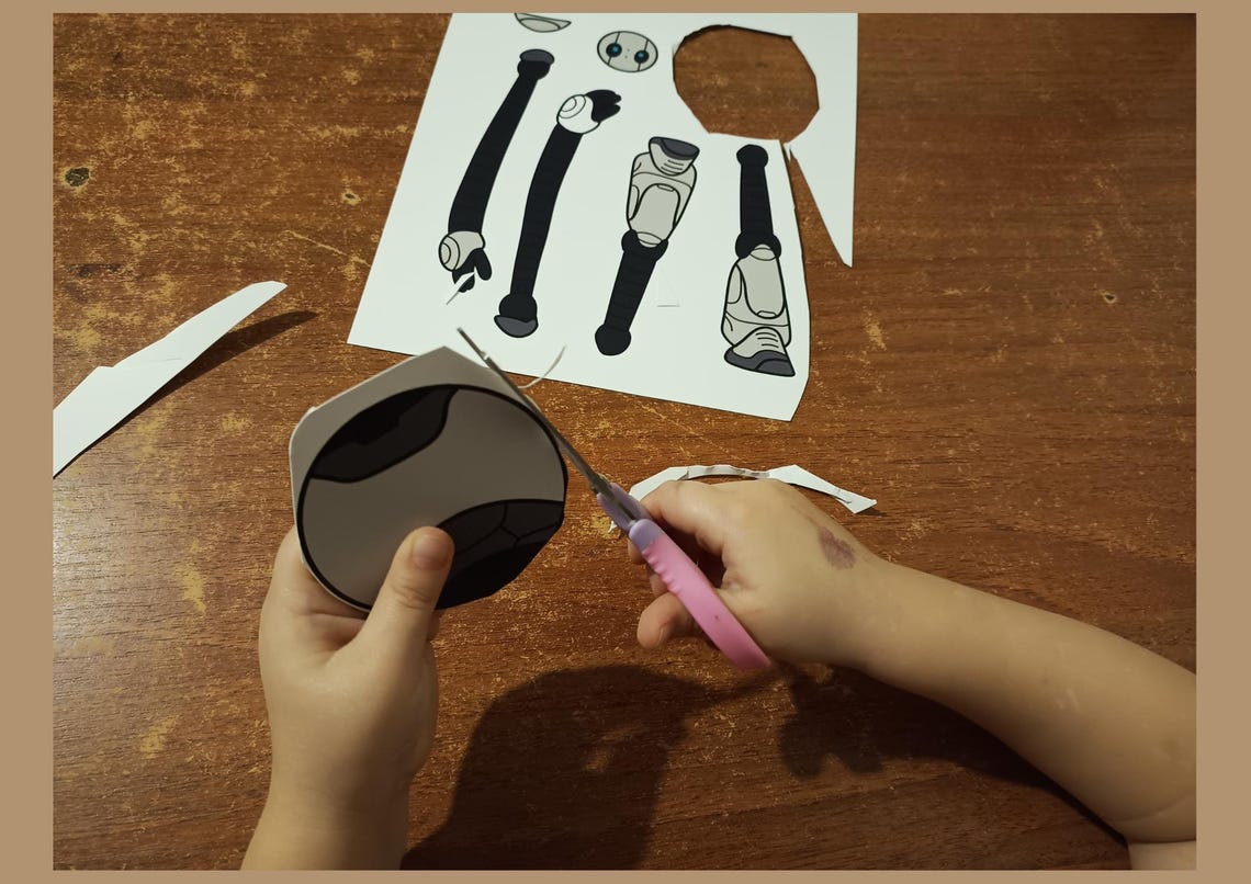 Wild Robot Cut and Glue Scissors Skills Activity for Kids - Etsy
