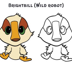 Brightbill Coloring Page for Kids - Etsy