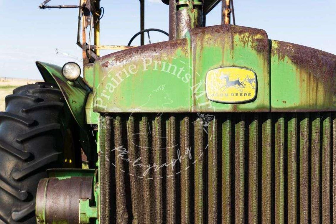 John Deere Rust - Vintage Tractor Front Grill Print - Unframed Print - Etsy
