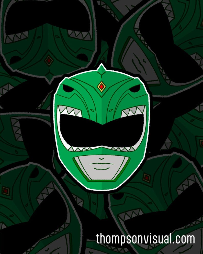 Stickers - Tommy Oliver Master Morpher Power Rangers 90’s Retro (MMPR ...