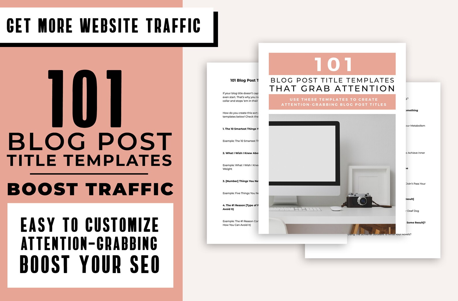 Blogger Template; Blog Title Template for Entrepreneurs; Blog Template ...