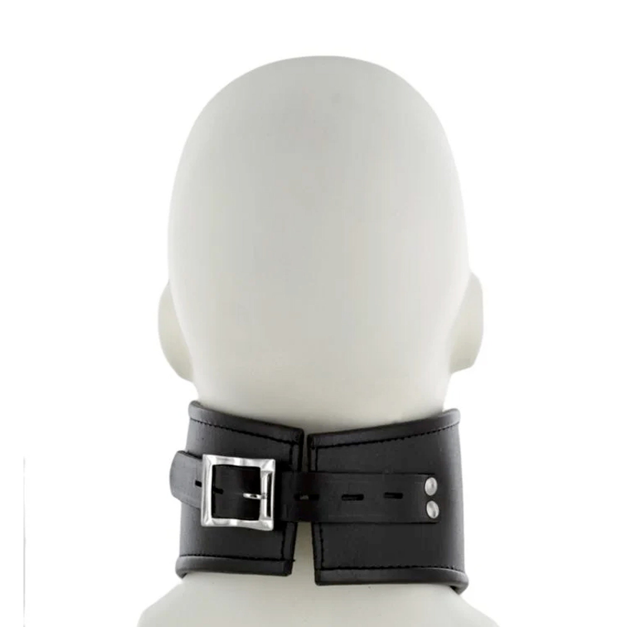 Padded Leather Locking Posture Collar Genuine Leather Locking Etsy