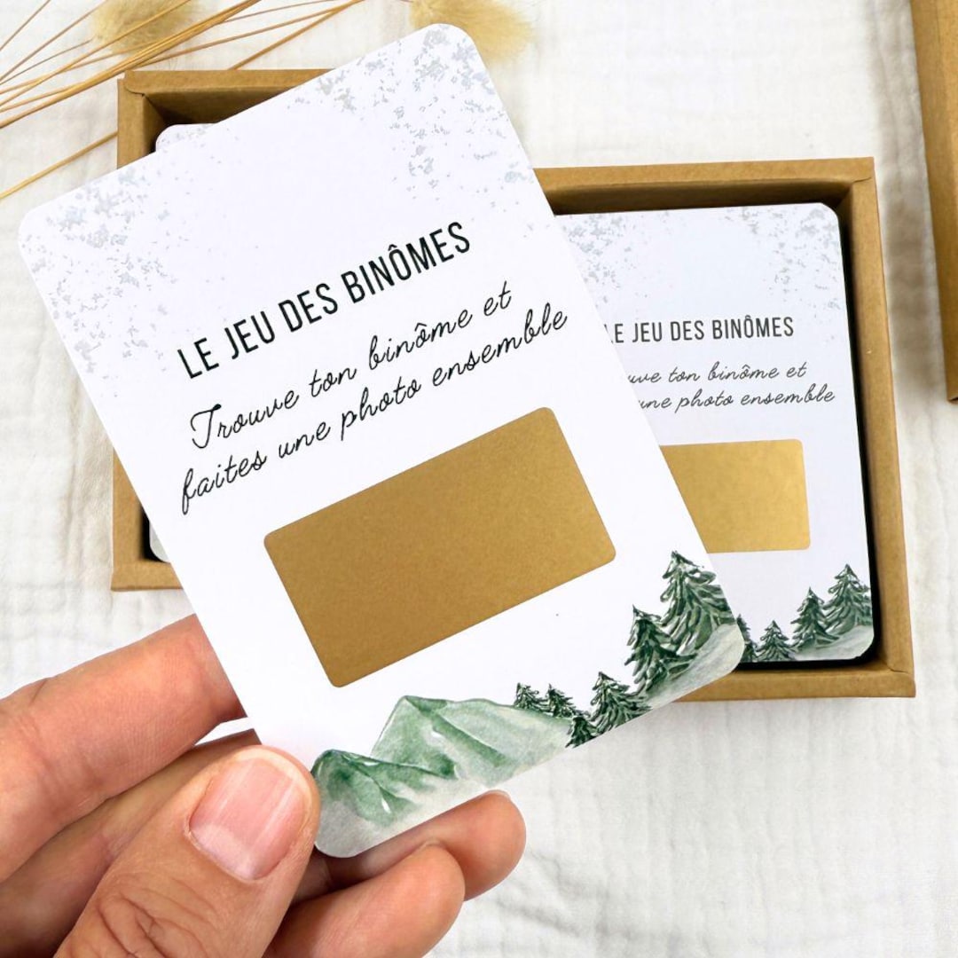 Matching Game for Winter Mountain Weddings, Matching Game for Wedding ...
