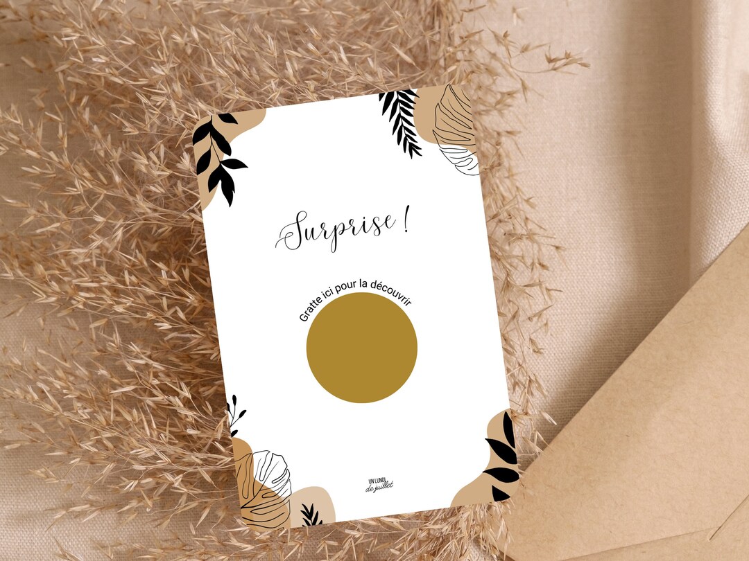 Customizable Scratch Card, Surprise Gift, Customizable Pregnancy ...