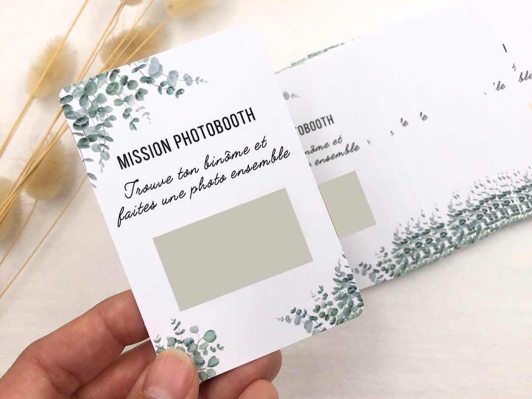 Scratch-off Matching Game for Weddings With Photo Booth Entertainment ...
