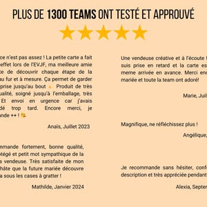 Planning EVJF sous forme de carte à gratter, programme EVJF ...