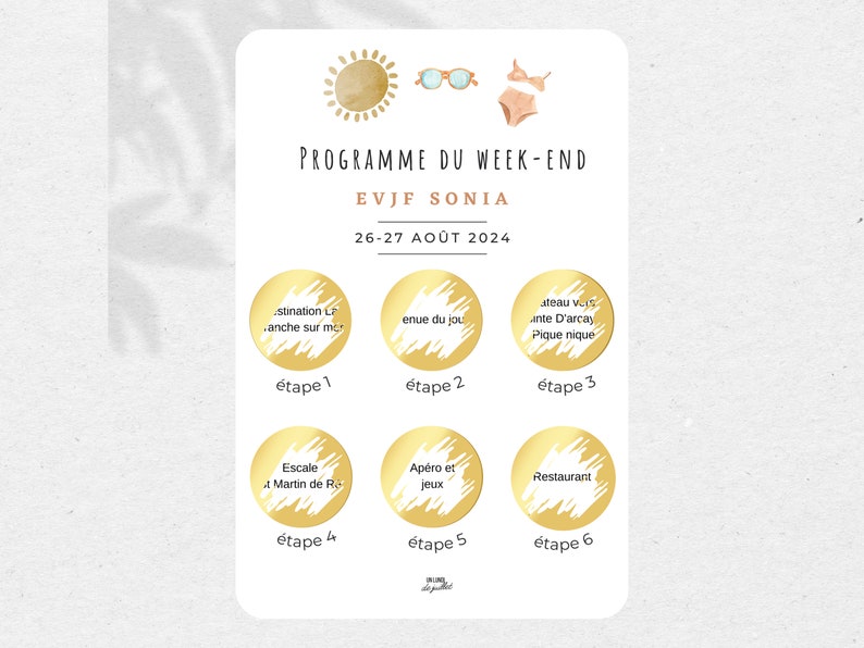 Scratch-off Card for Bachelorette Party, Bachelorette Party Program ...