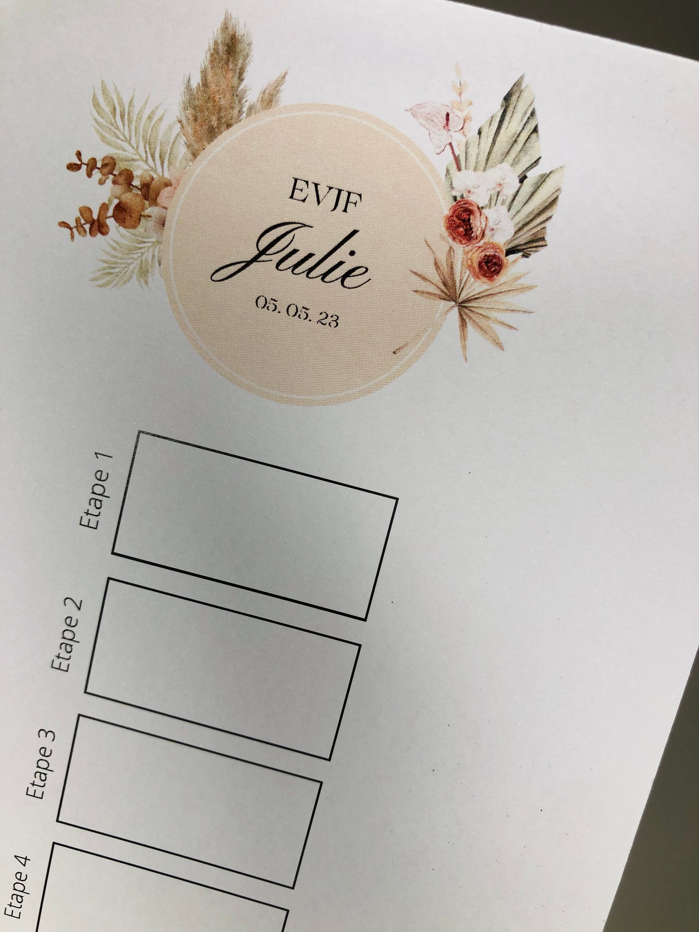 Carte à gratter pour EVJF programme EVJF carte - Etsy France