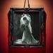 Gothic Ghostly Bride Oil Painting Print, Printable Vintage Dark Romance ...