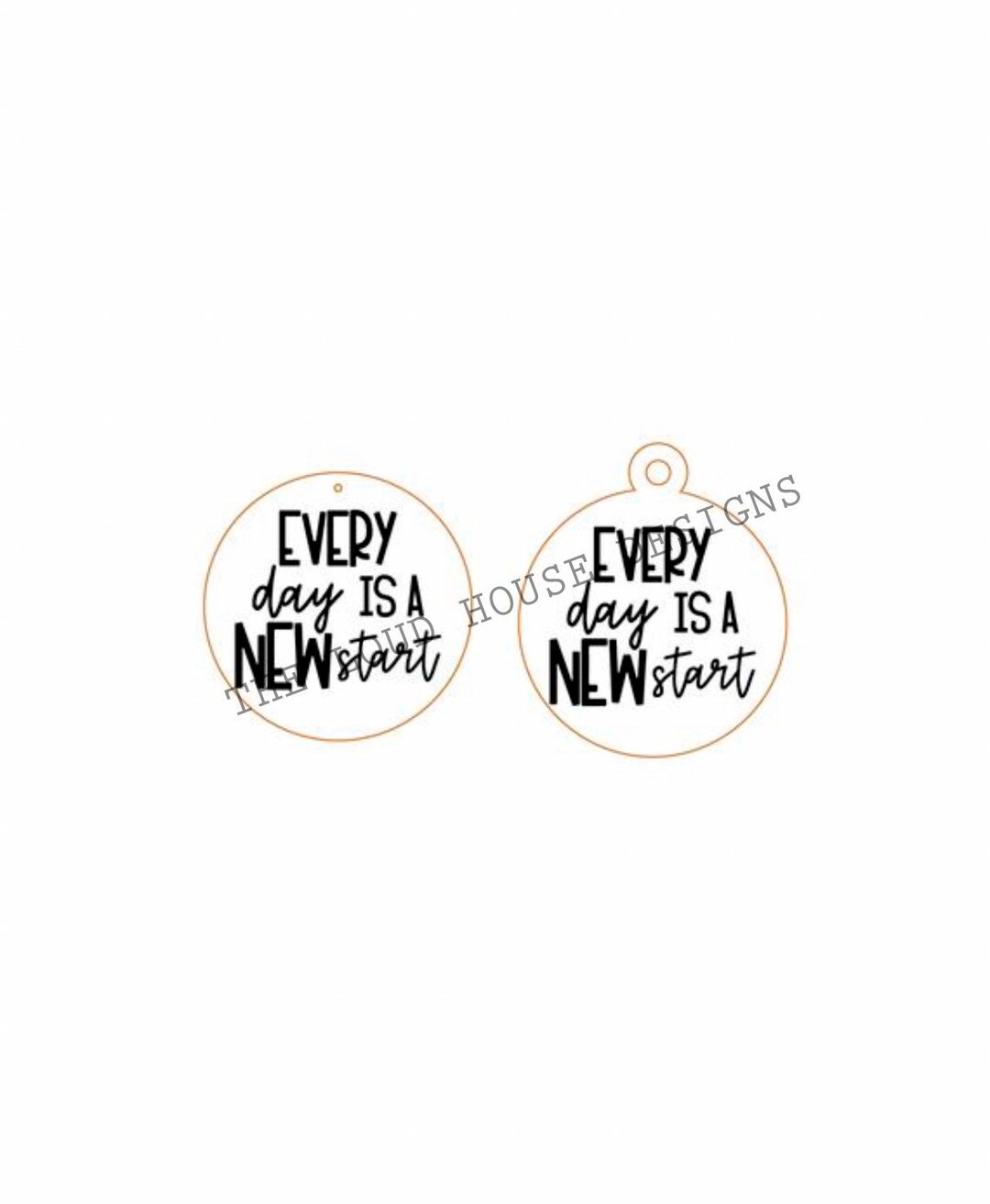 Every Day is a New Day Keychain SVG - Etsy