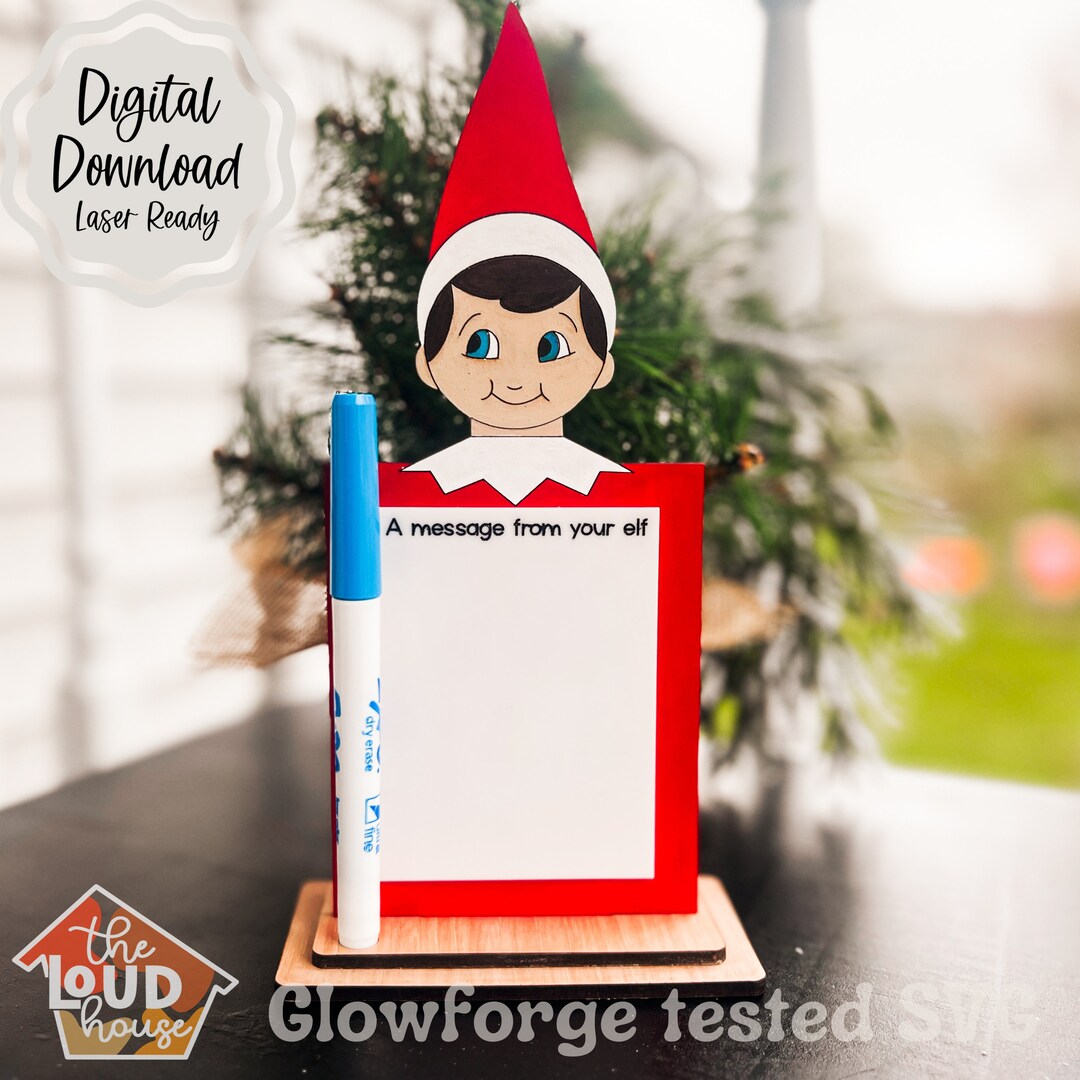 Message From Elf | Elf Message Laser SVG | Elf Accessory | Elf Sign ...
