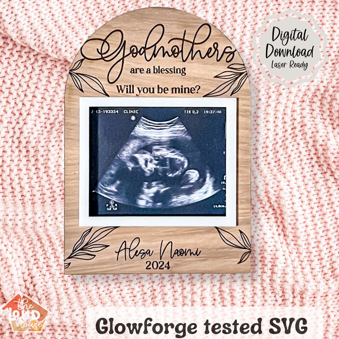 SVG Fridge Magnet | Godmother Svg | Photo Magnet | Pregnancy ...