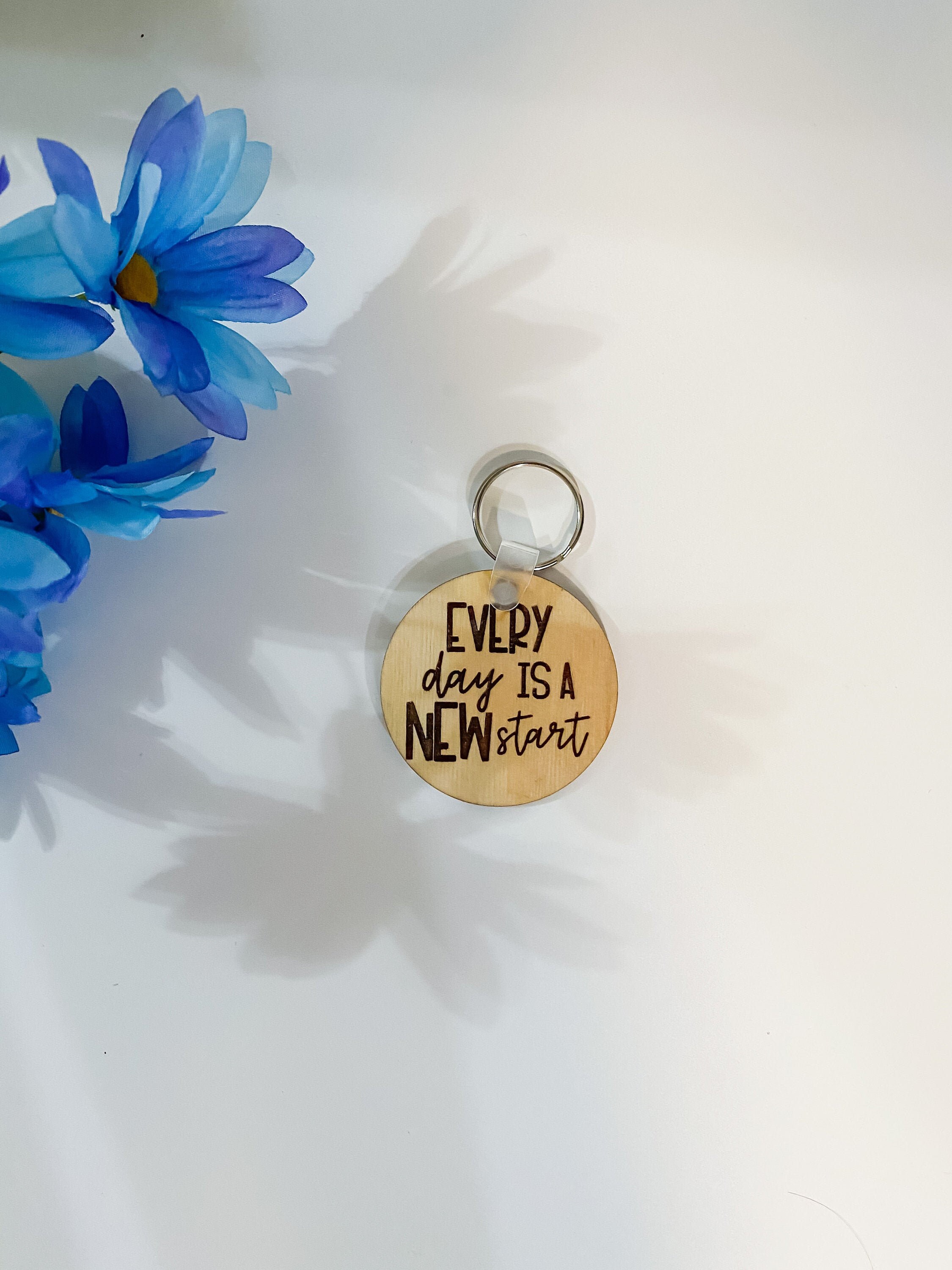 Every Day is a New Day Keychain SVG - Etsy
