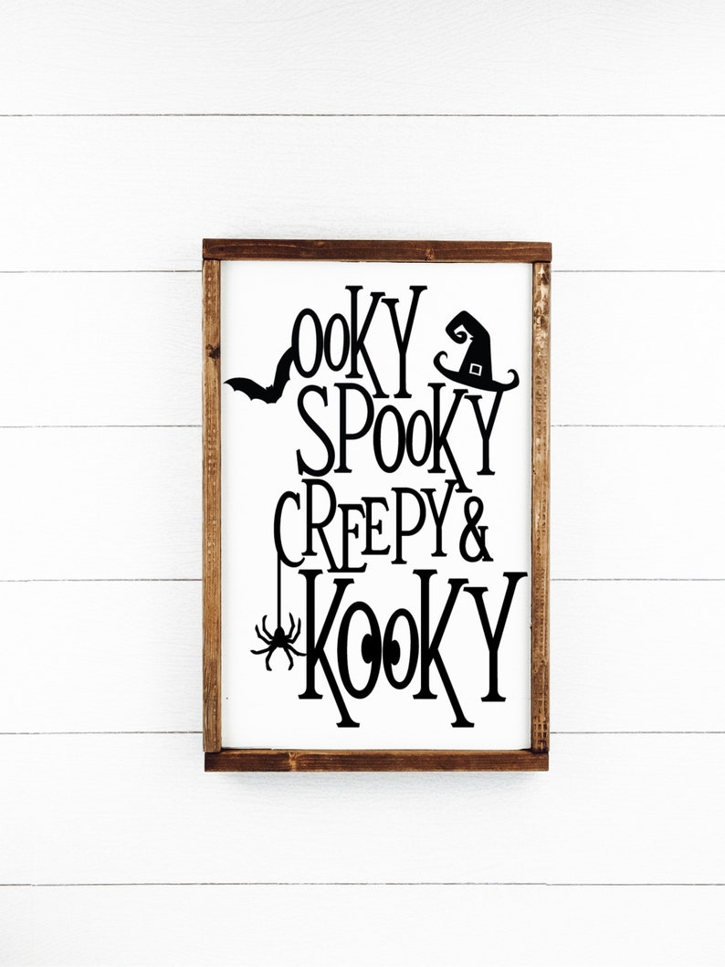 Ooky Spooky Creepy Kooky Halloween Decor SVG - Etsy