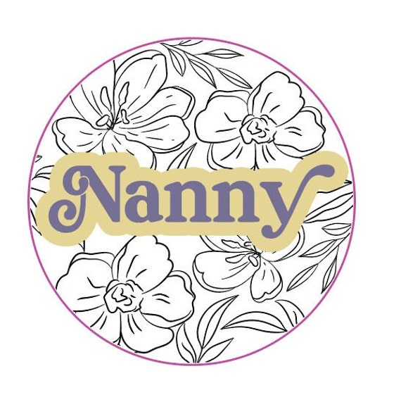 NANNY FLORAL BACKER - Etsy