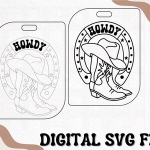 Horse Shoe Western SVG || Single Line Art || Glowforge File || Laser ...