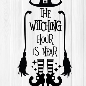 Witching Hour || Halloween Sign || Halloween SVG || Witch SVG || Laser ...