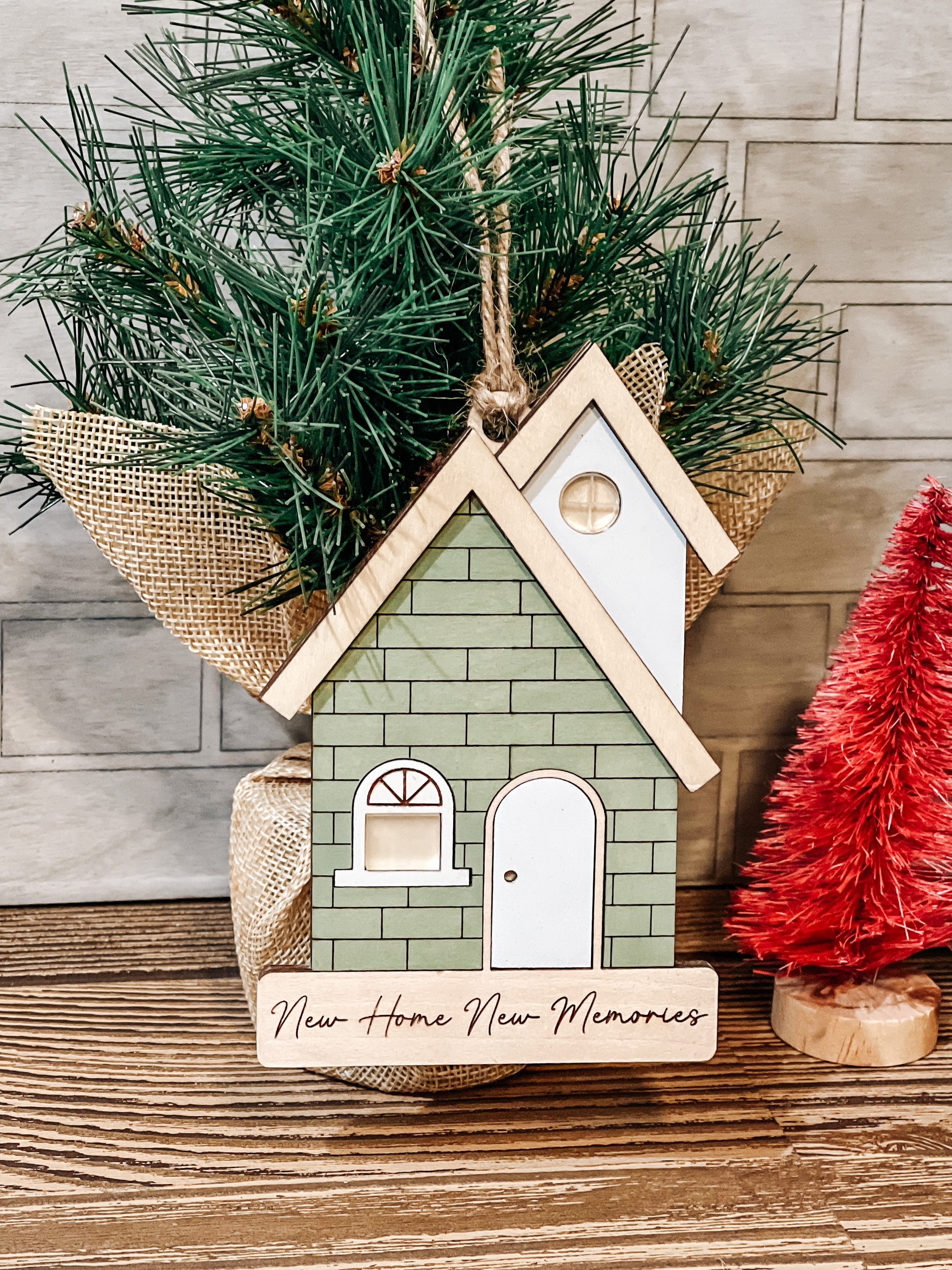 Brick House Ornament SVG Home for the Holidays First - Etsy