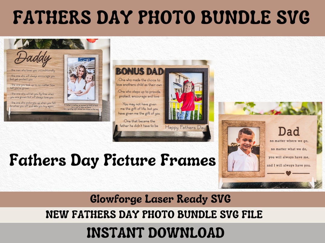 Fathers Day Photo Frame || Fathers Day Gifts || Photo Frame BUNDLE ...