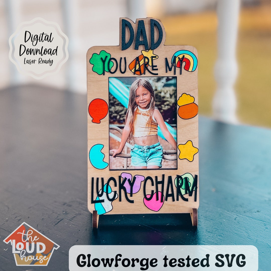 SVG Fridge Photo Magnet | Fathers Day Picture Magnet | Fathers Day ...