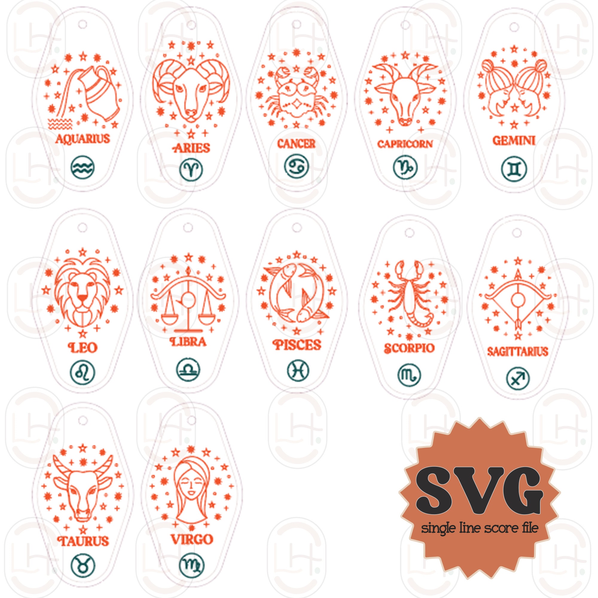 ZODIAC BUNDLE SVG - Etsy