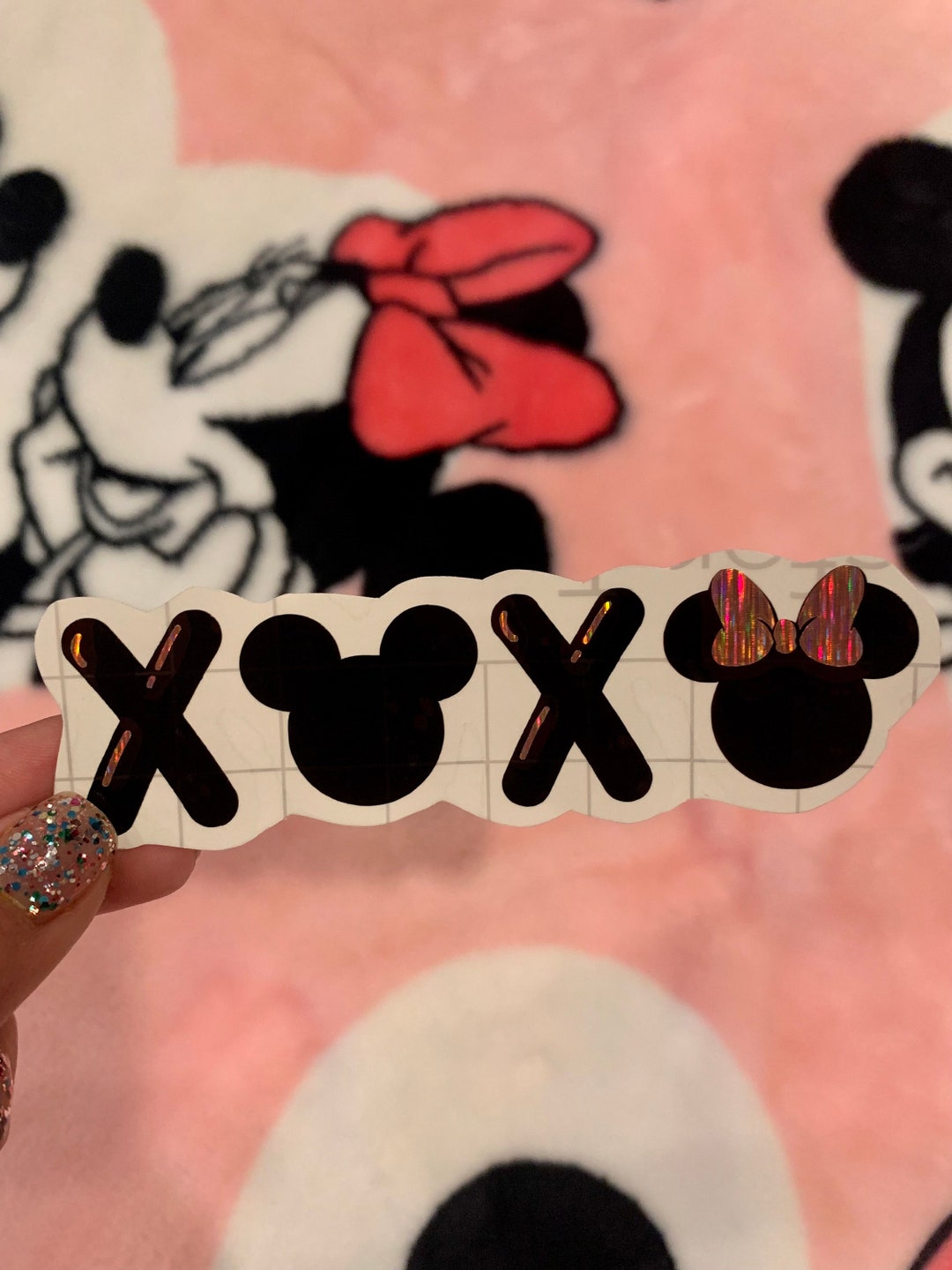 Mickey & Minnie XOXO Vinyl Decal - Etsy