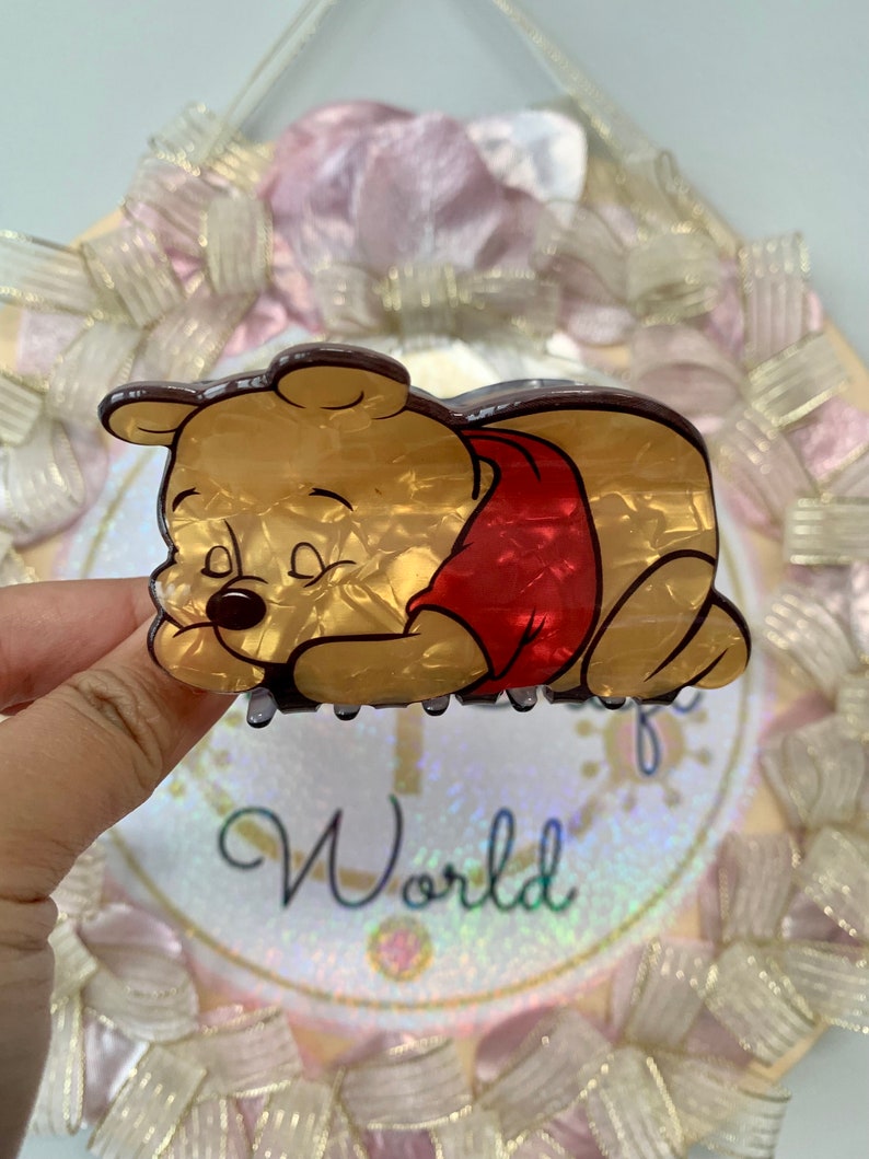 Winnie the Pooh Inspired Claw Hair Clip - Etsy
