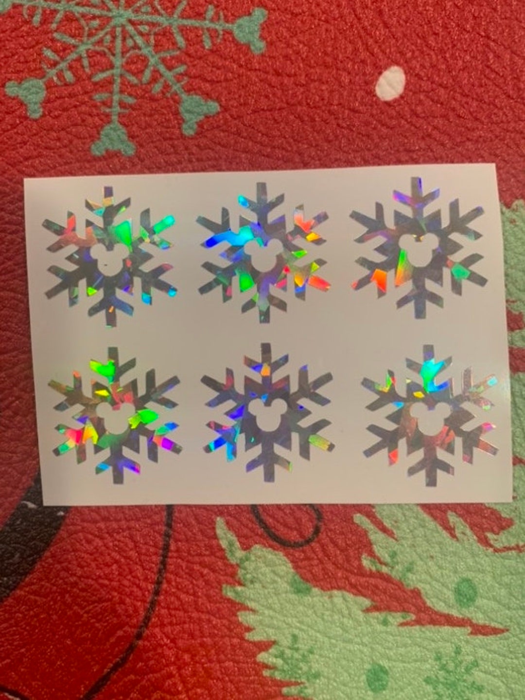 Mickey Snowflake Decals - Etsy