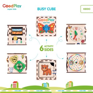 Compact Busy Cube, One Year Old Toy, Educational Toys, First Gift ...