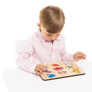 Ocean Animal Wooden Shape Sorter - Marine Animals Busy Puzzle ...