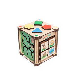 Busy Board Cube - Montessori Toy for Active Toddlers - Birthday ...