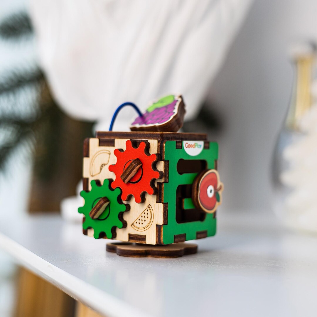 Small Busy Cube, Montessori Travel Car Toy, Busy Box, Fidget Sensory ...