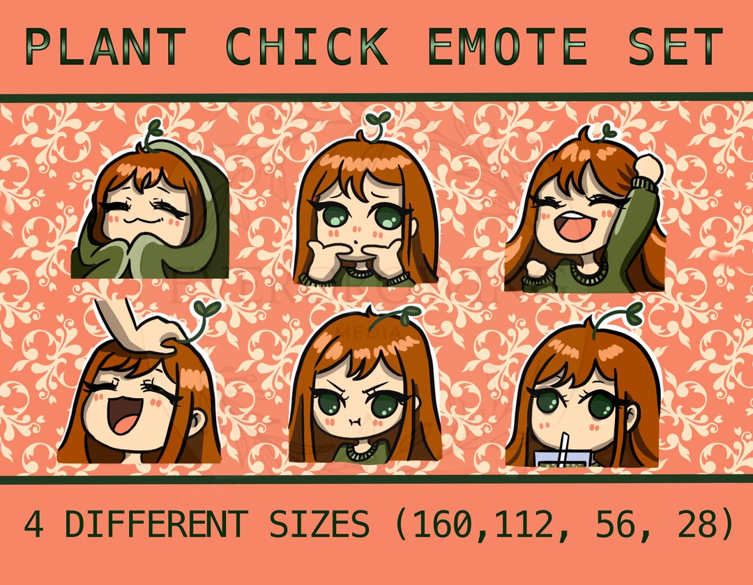 Plant Chick Twitch/discord Emote Set - Etsy
