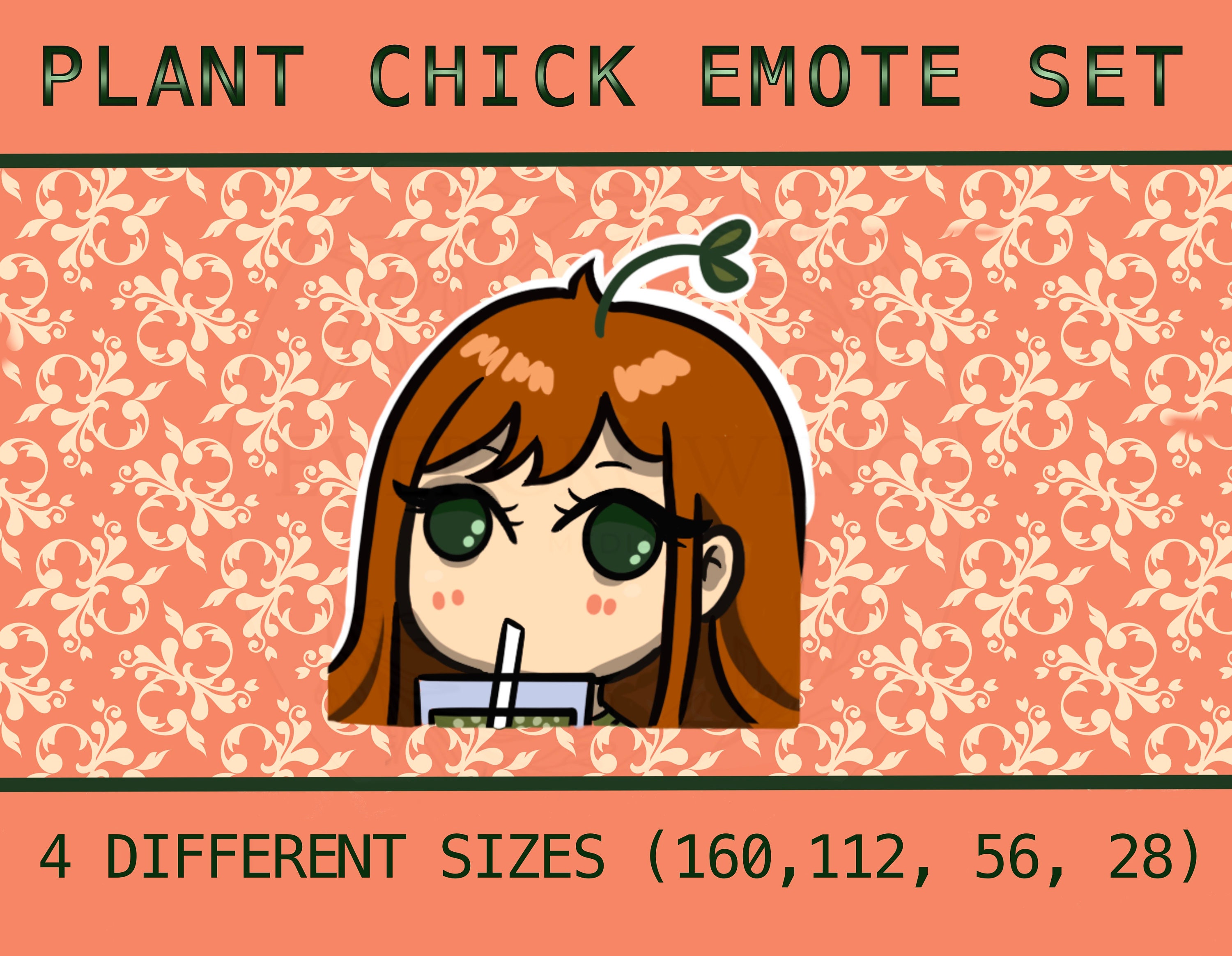 Plant Chick Twitch/discord Emote Set - Etsy