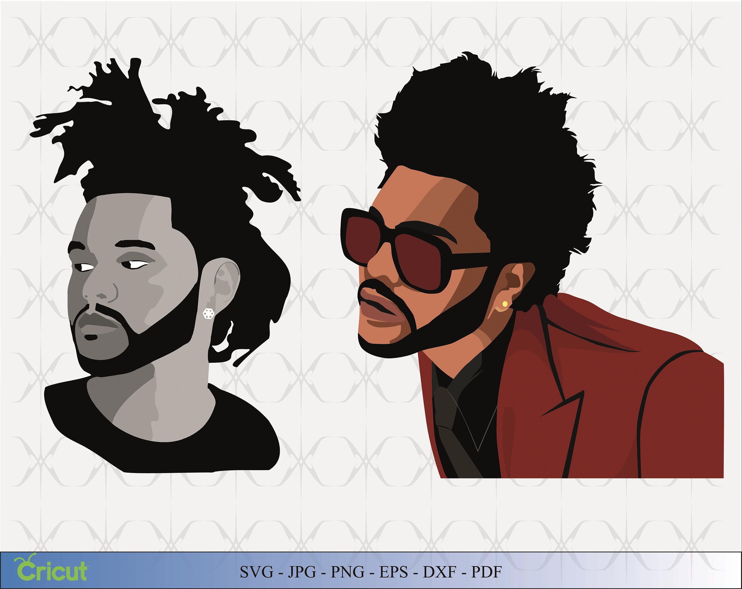 The Weeknd Image Set 8 Different the Weeknd Theme Svg - Etsy