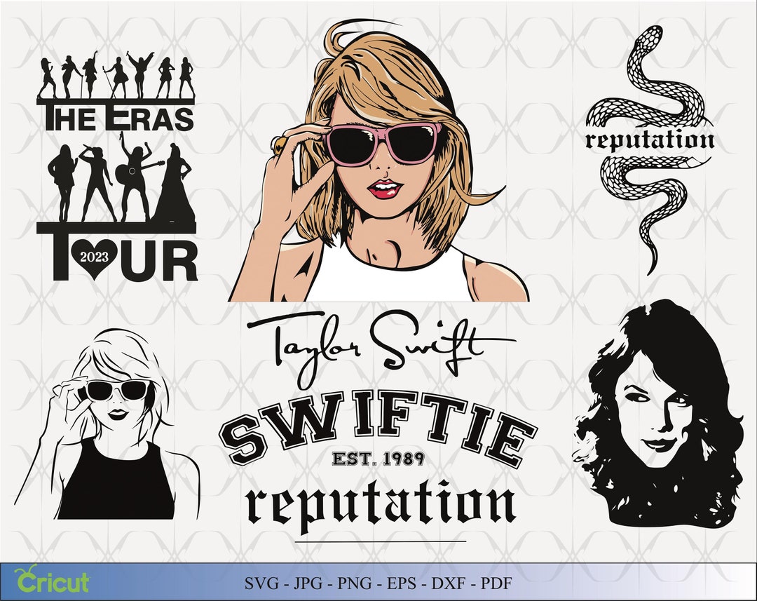 Taylor Swift Image Set 8 Different Taylor Swift Theme Svg - Etsy