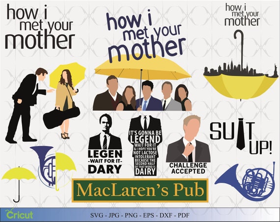 Himym Serie İmage Set 12 Different How I Met Your Mother - Etsy UK