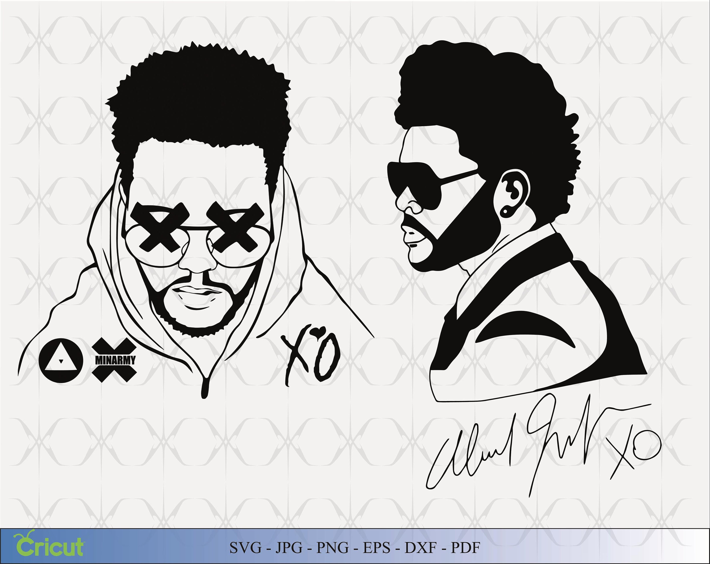 The Weeknd Image Set 8 Différents The Weeknd Theme Svg - Etsy France