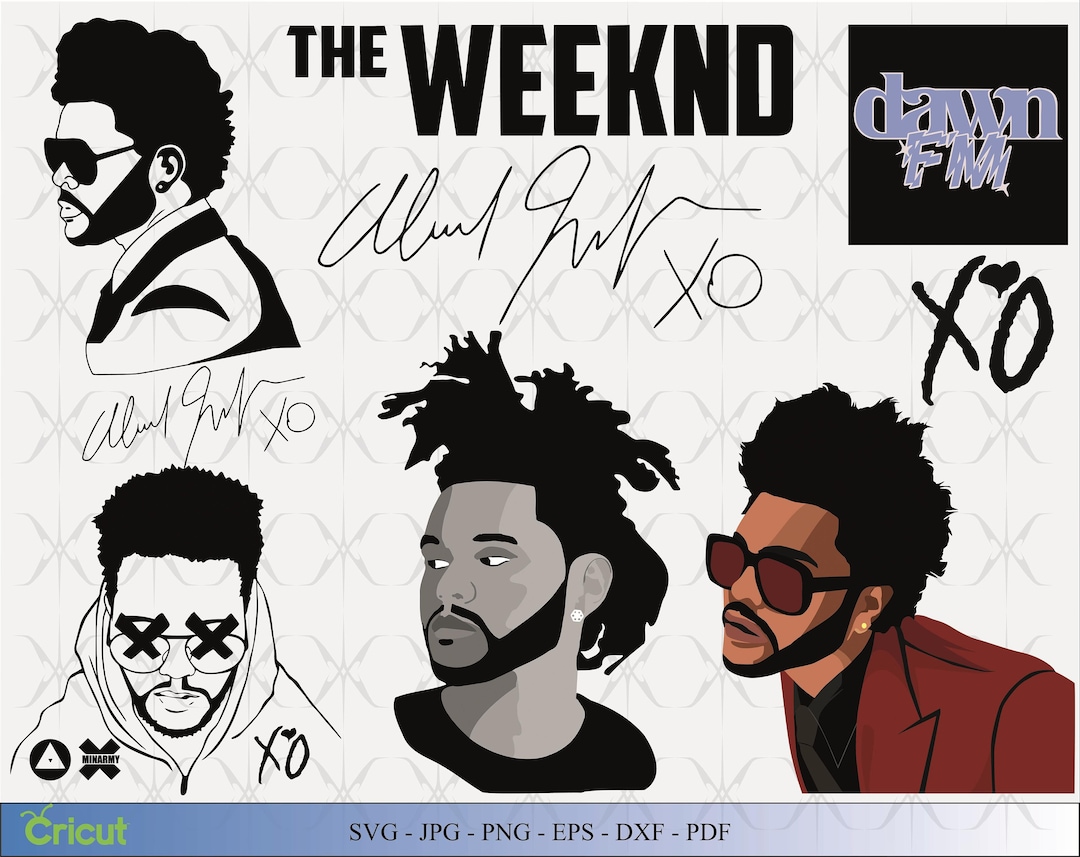 The Weeknd Image Set 8 Different the Weeknd Theme Svg - Etsy