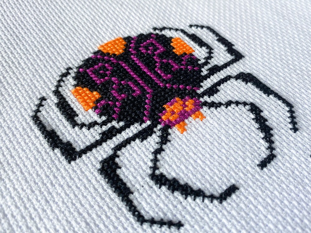 Halloween Spider Cross Stitch Pattern. Cute Spooky Spiders - Etsy